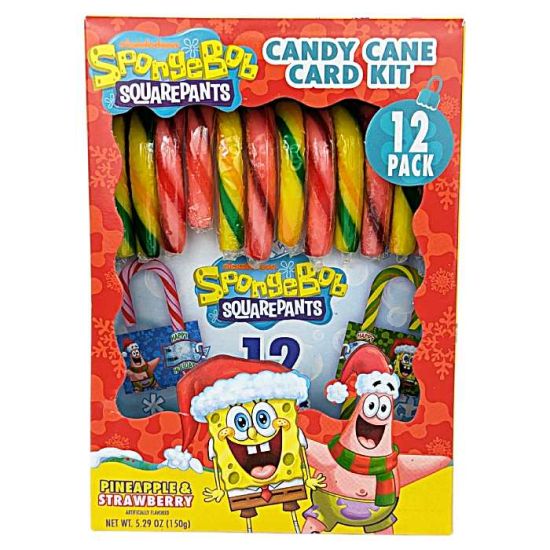 Spongebob Squarepants Candy Cane Card Kit