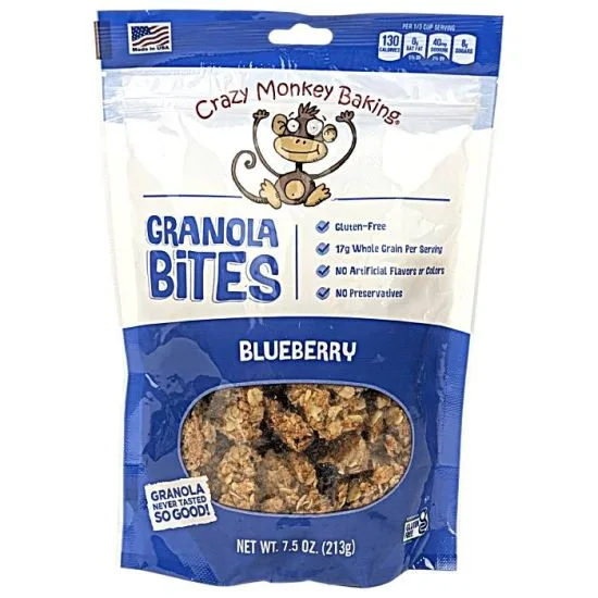 Crazy Monkey Granola Bites Blueberry