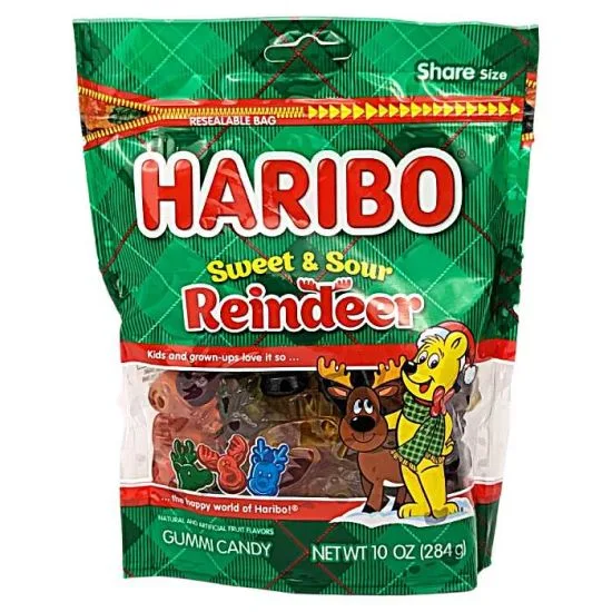 Haribo Sweet & Sour Gummi Reindeer